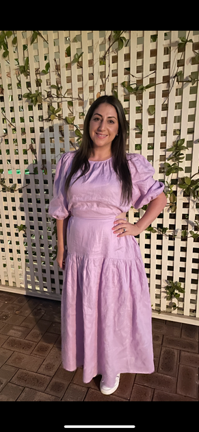 Gathered Linen Maxi Dress – Runway Regime